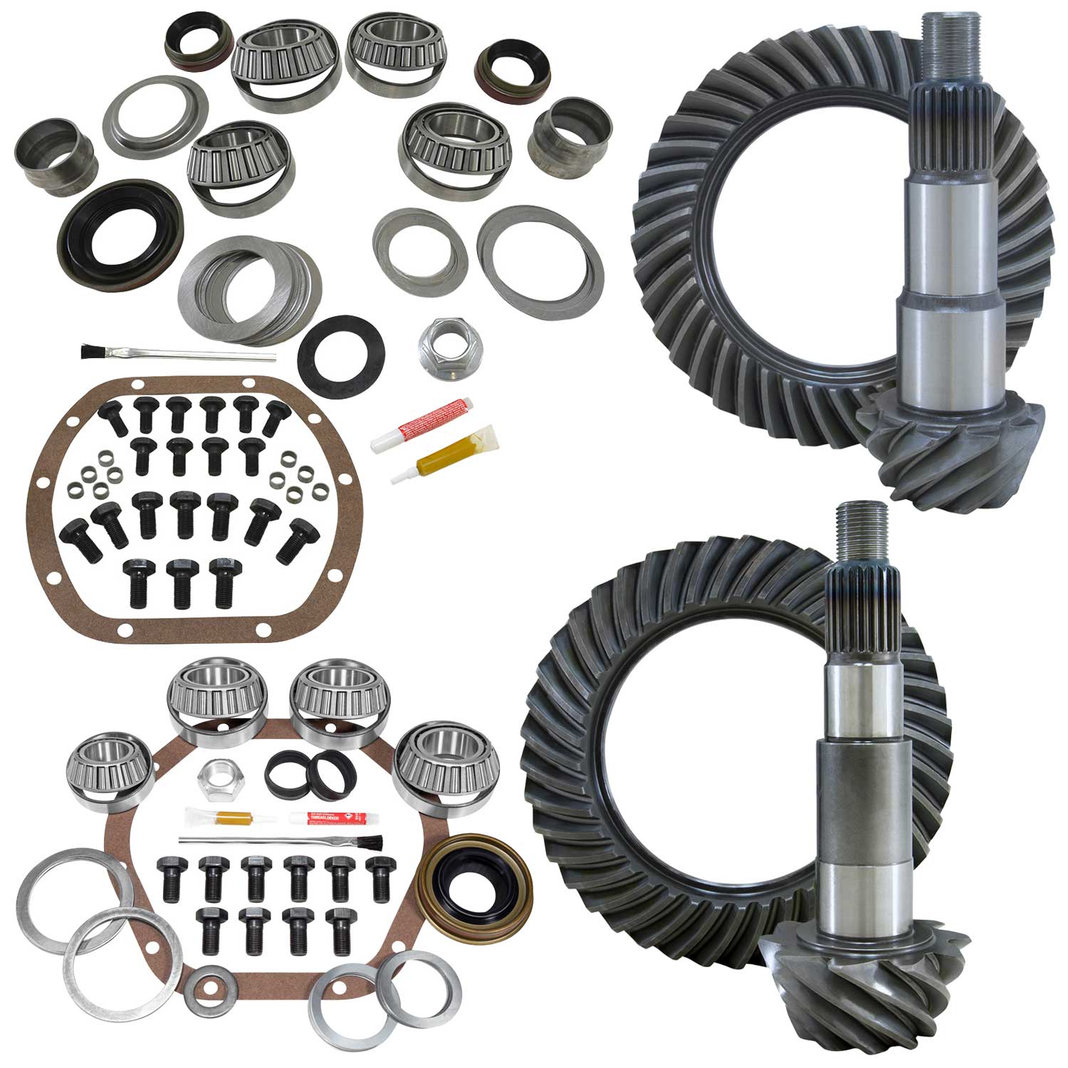 2007-2018 Jeep Wrangler JK - D30 Front & D44 Rear Gear Package w/ Mast ...