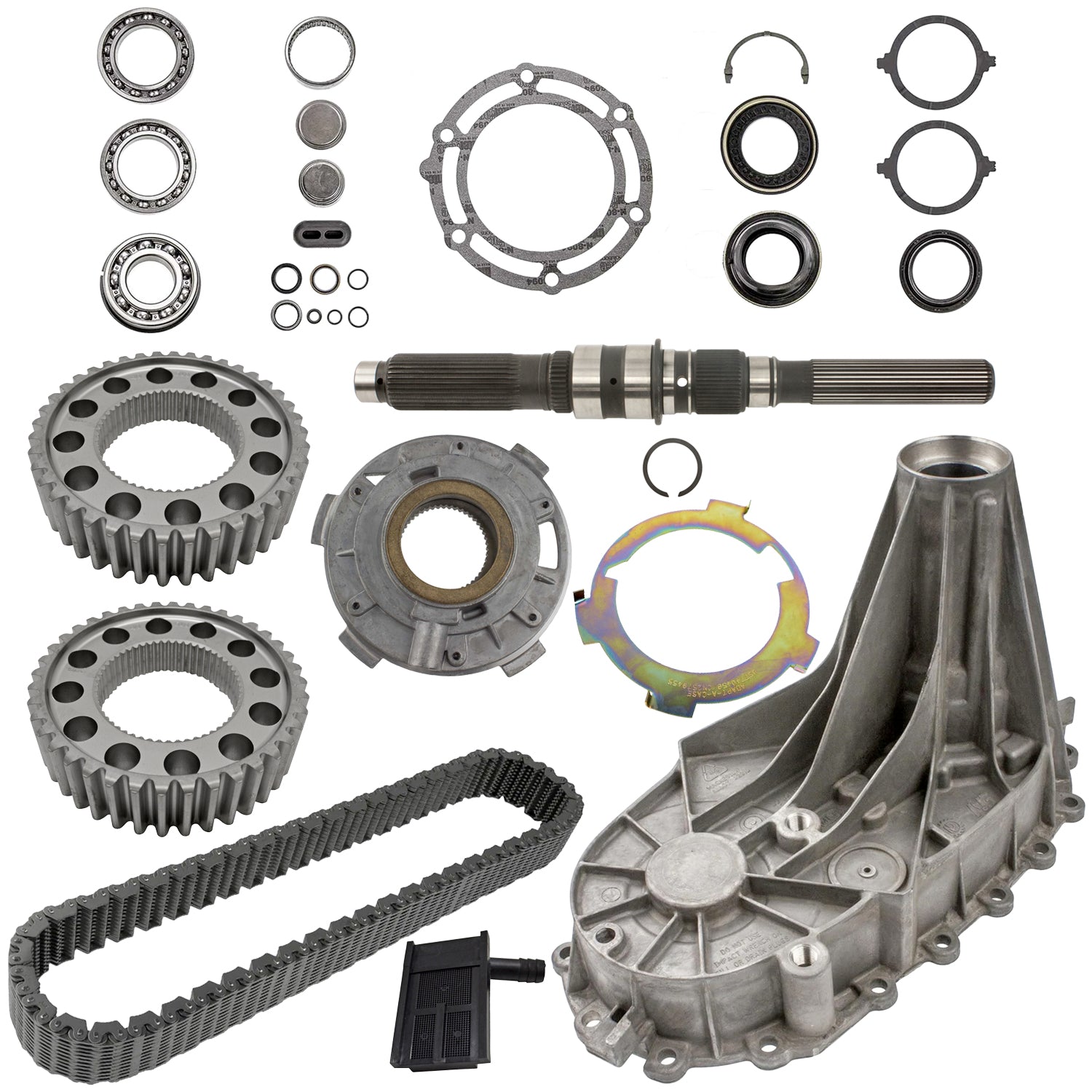 NP263HD Transfer Case Half Rebuild Kit w/ Bearings Chain Pump Main Sha ...
