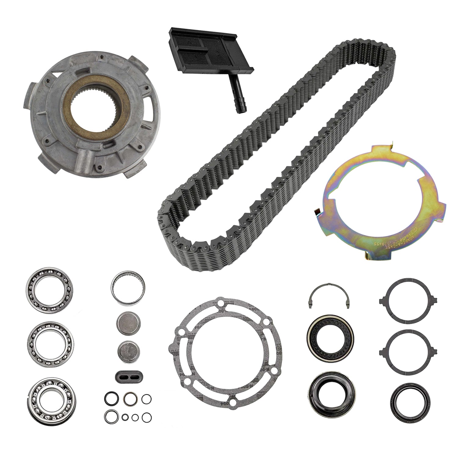 NP263LD Transfer Case Rebuild Kit w/ Bearings Gaskets Seals Chain Pump ...