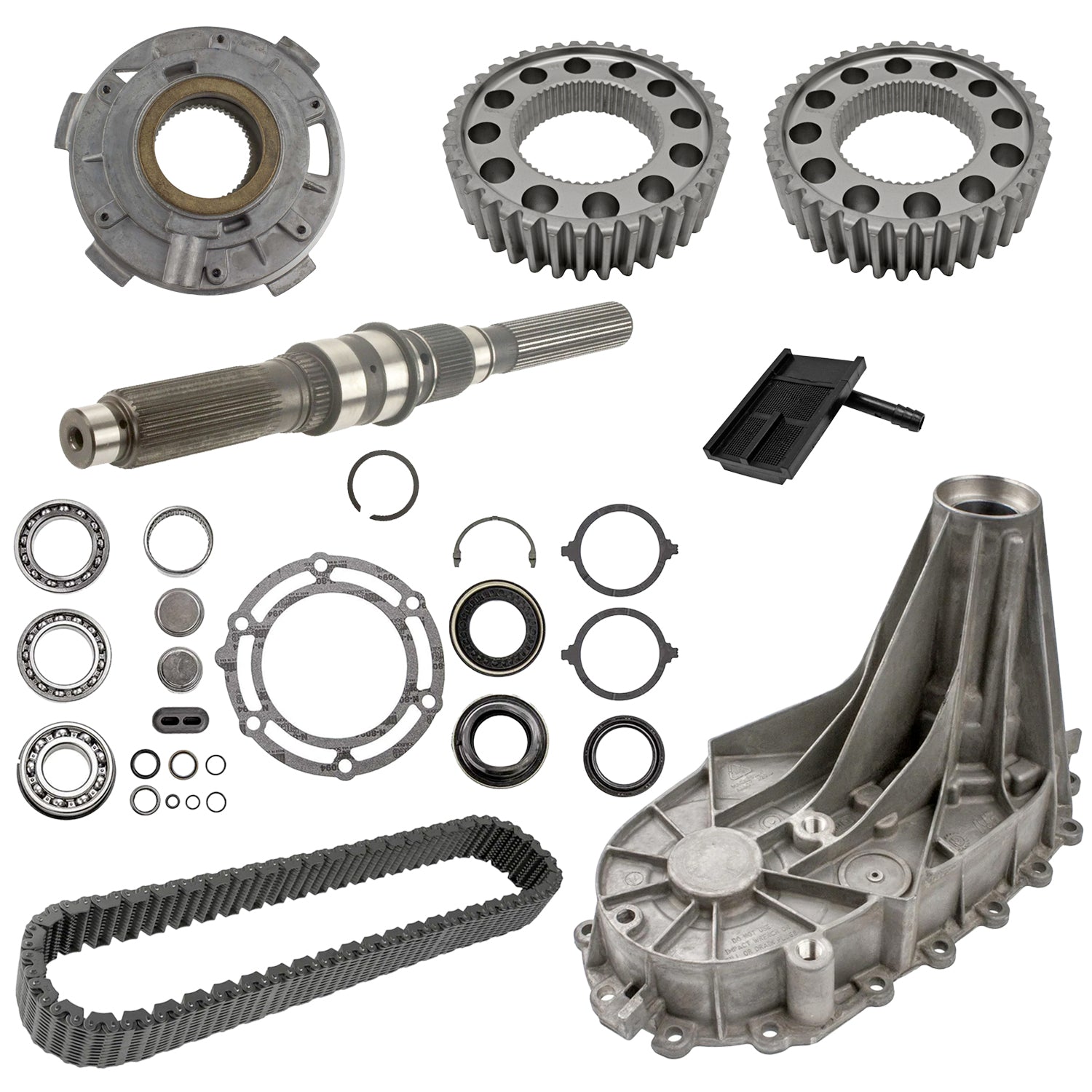 NP263LD Transfer Case Half Rebuild Kit w/ Bearings Chain Sprockets Pum ...