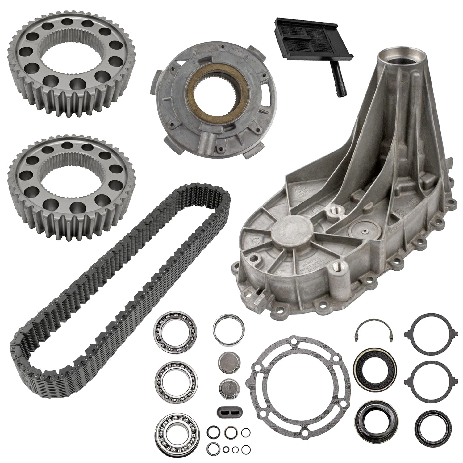 NP263LD Transfer Case Rebuild Kit w/ Rear Half Bearings Chain Sprocket ...