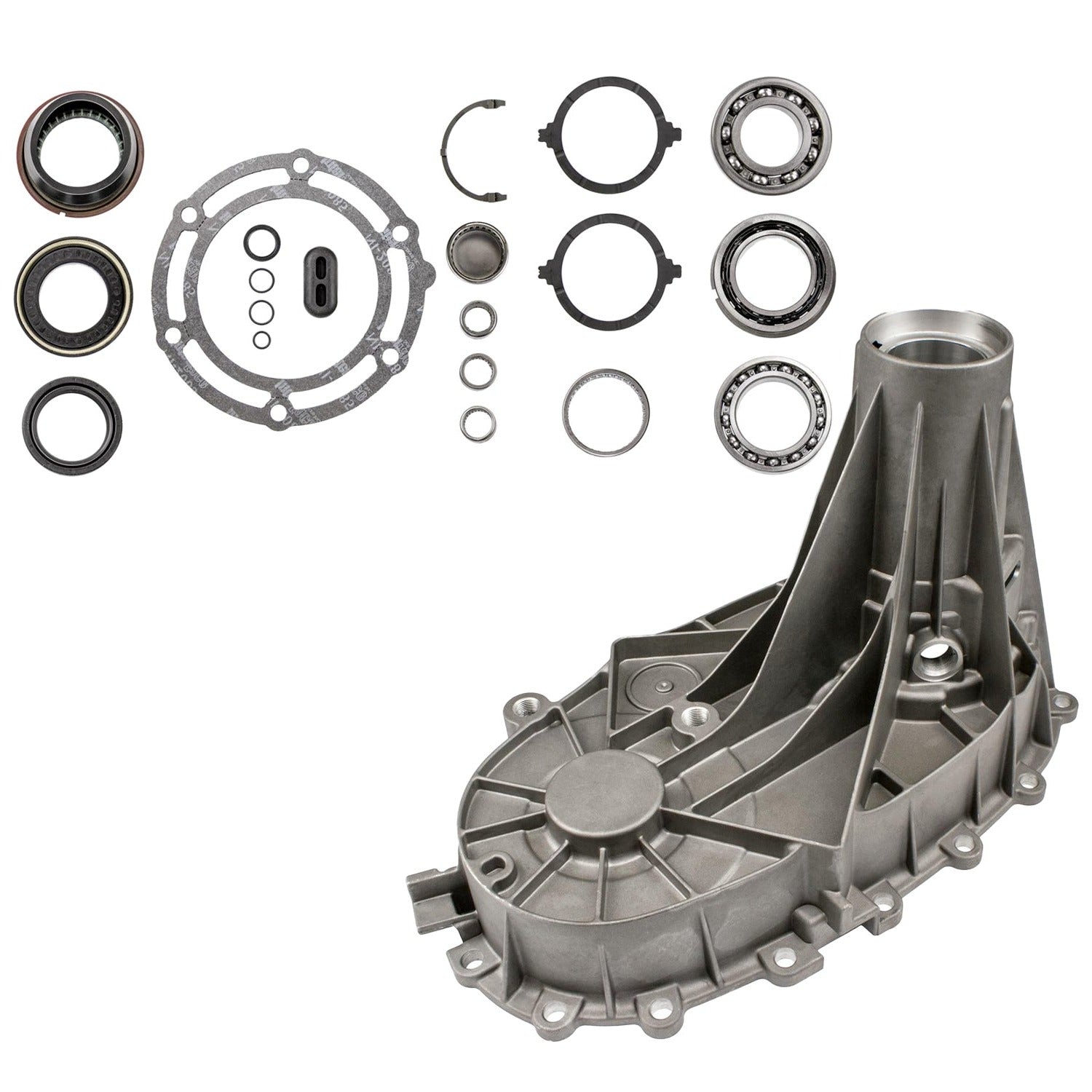 NP263XHD Transfer Case Rebuild Kit w/ Rear Case Half and Bearings Gask ...